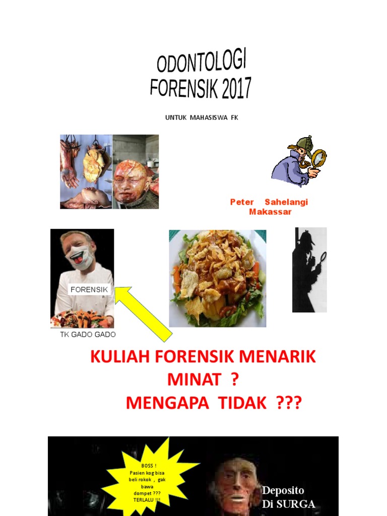 Odontologi Forensik | PDF