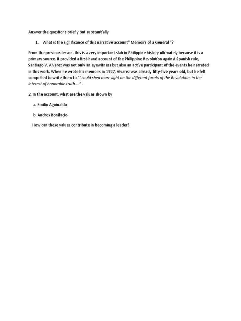 Answer The Questions Briefly But Substantially | PDF