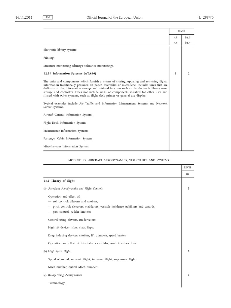 Easa Part 66 Module 13 | PDF | Flight Control Surfaces | Engines