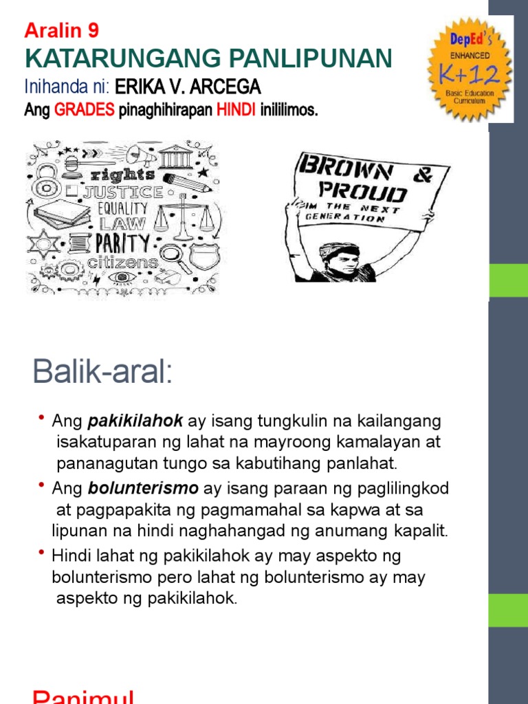 Esp 9 Aralin 9 | PDF