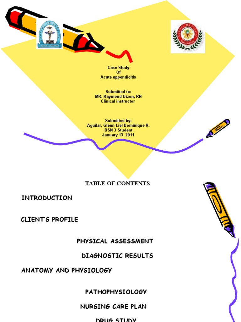 Acute Appendicitis Case Study Analysis | PDF | Large Intestine ...