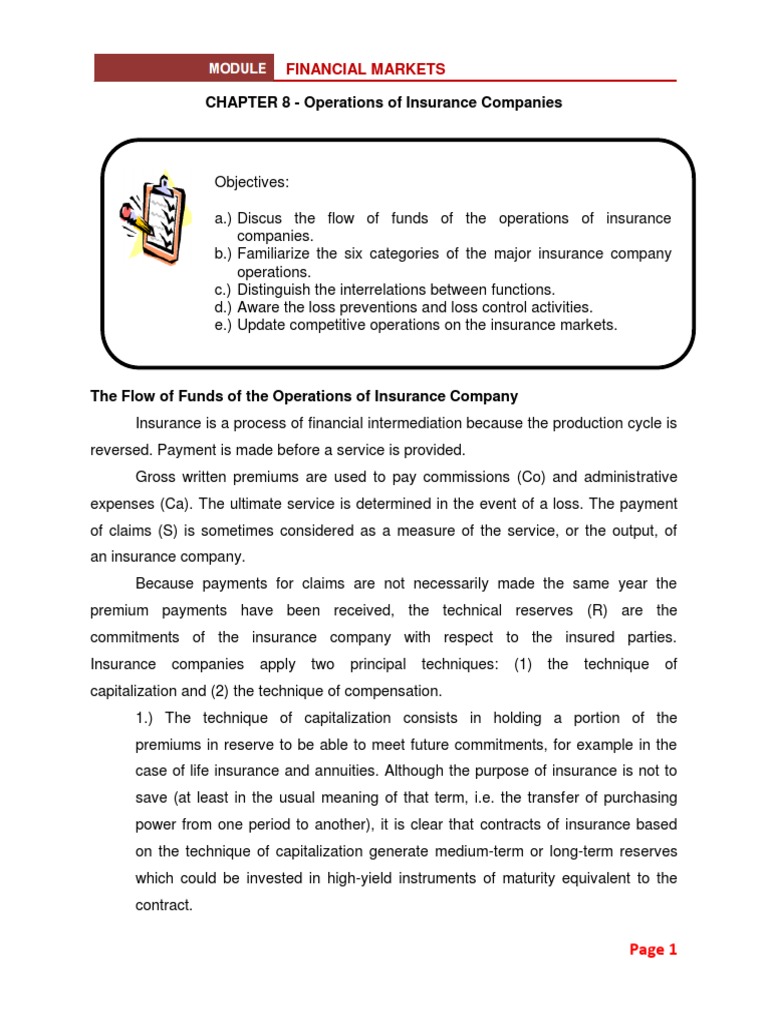 Insurance Operations Overview | PDF | Underwriting | Insurance