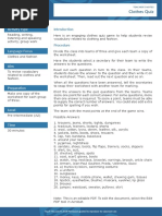 Clothes and Fashion Questionnaire | PDF | Questionnaire