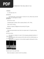 Free Swell Index Test Procedure | PDF | Geotechnical Engineering | Soil