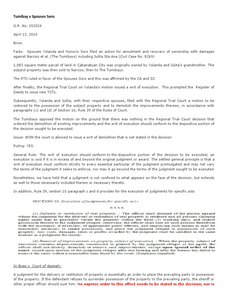 SC allows demolition of improvements not stated in decision | PDF ...