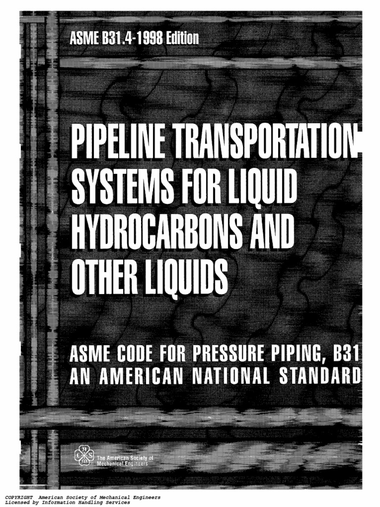 Ansi B31.4 | PDF | Mechanical Engineering | Nature