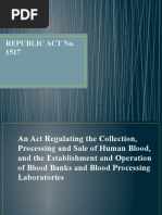RA 7719 New | PDF | Blood Transfusion | Blood Donation