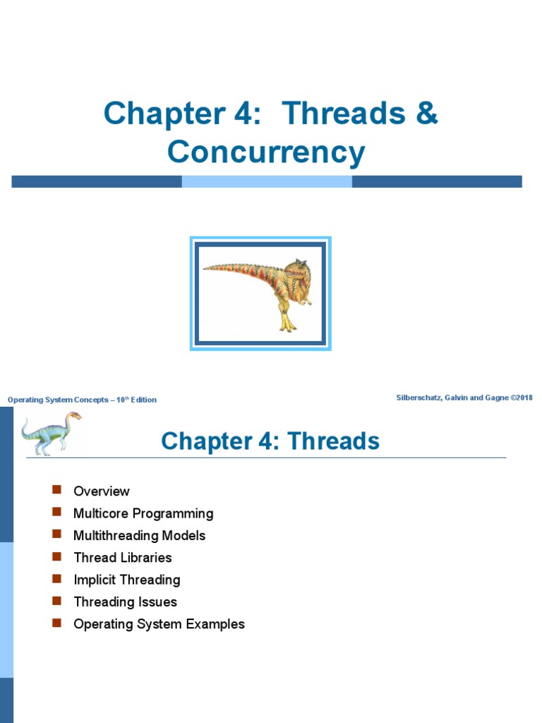 Chapter 4 THREADS & CONCURRENCY | Download Free PDF | Thread (Computing) | Multi Core Processor