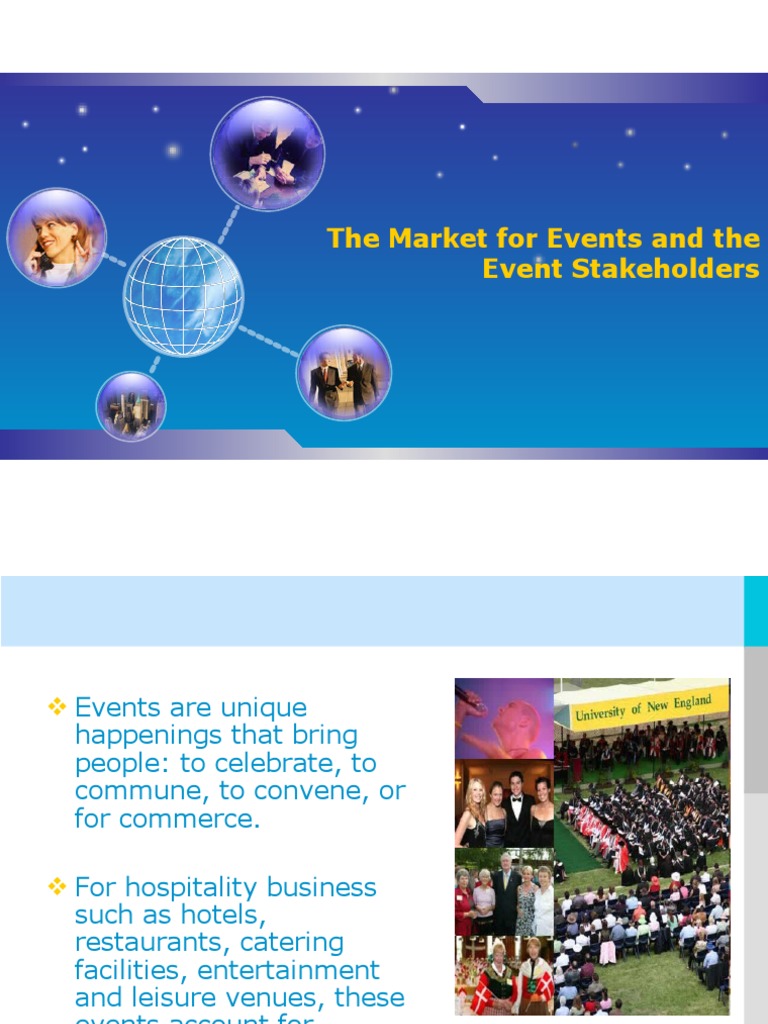The Market For Events and The Event Stakeholders | PDF | Stakeholder ...