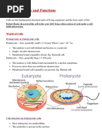 Mind Map | PDF | Cell (Biology) | Cell Membrane