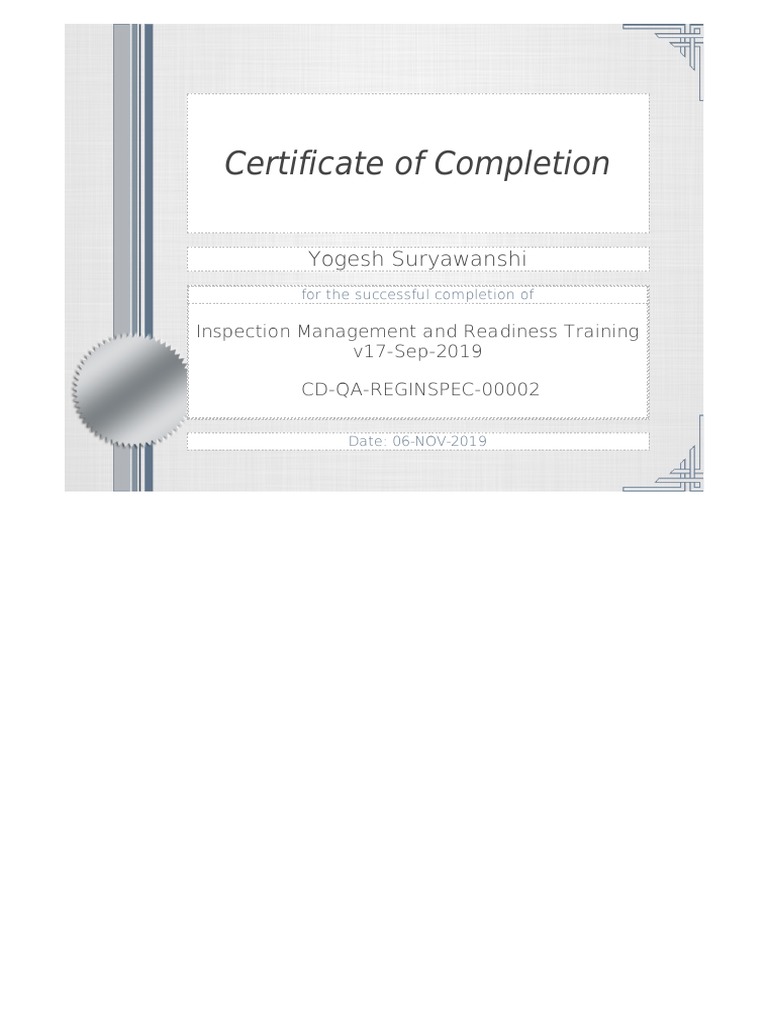 Module 5 Training Certificate | PDF
