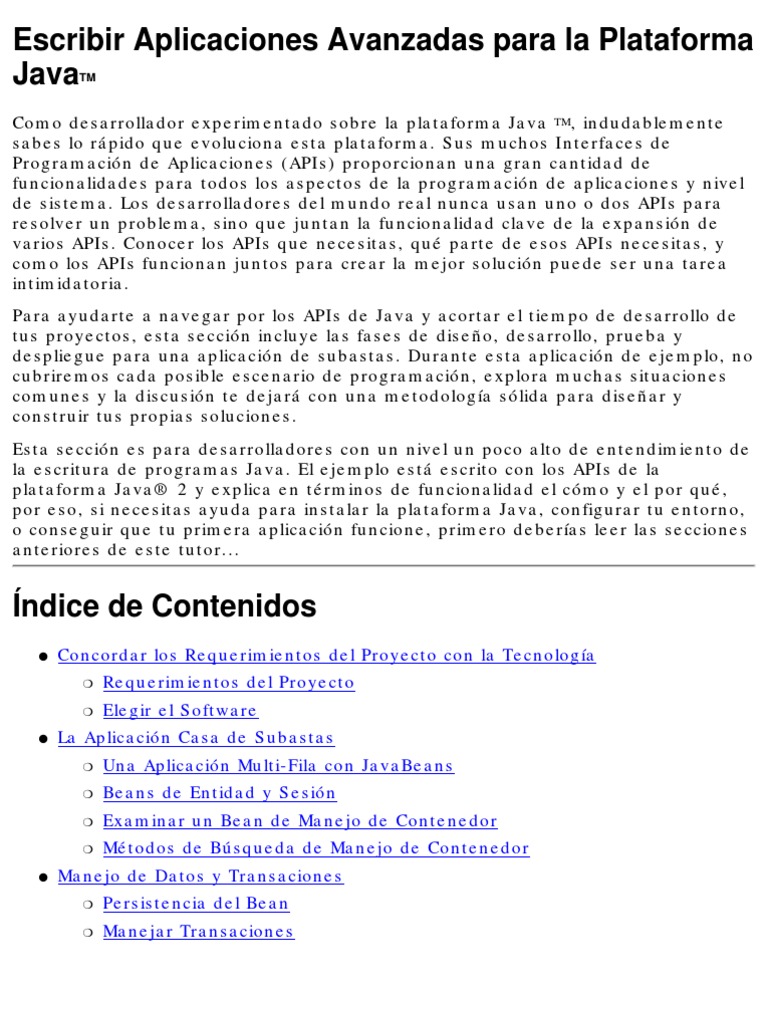 J2ee - Curso Programacion Avanzada en Java en Español | PDF | Business