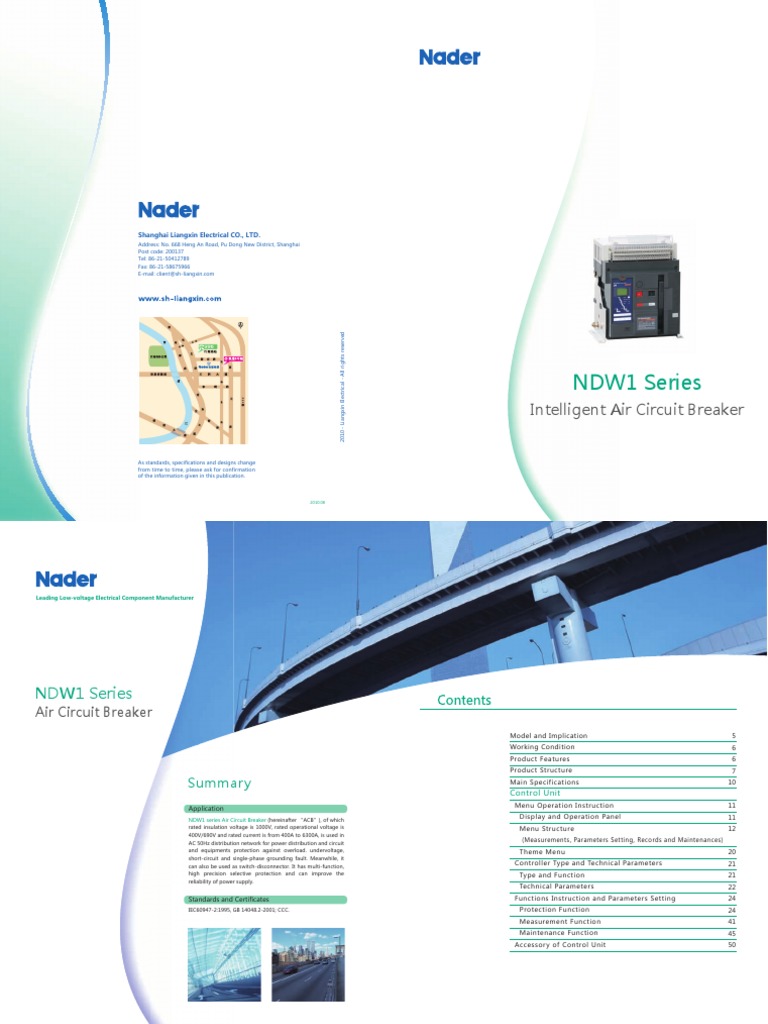 NDW1 Intelligent ACB (1) CB690 NDW1-2000 2000A - 3P-K3M1-D1F1B1 | PDF ...