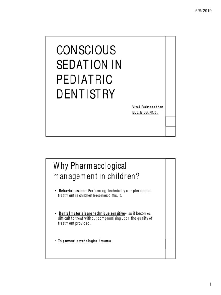 Conscious Sedation Lecture PDF | PDF | Anesthesia | Clinical Medicine