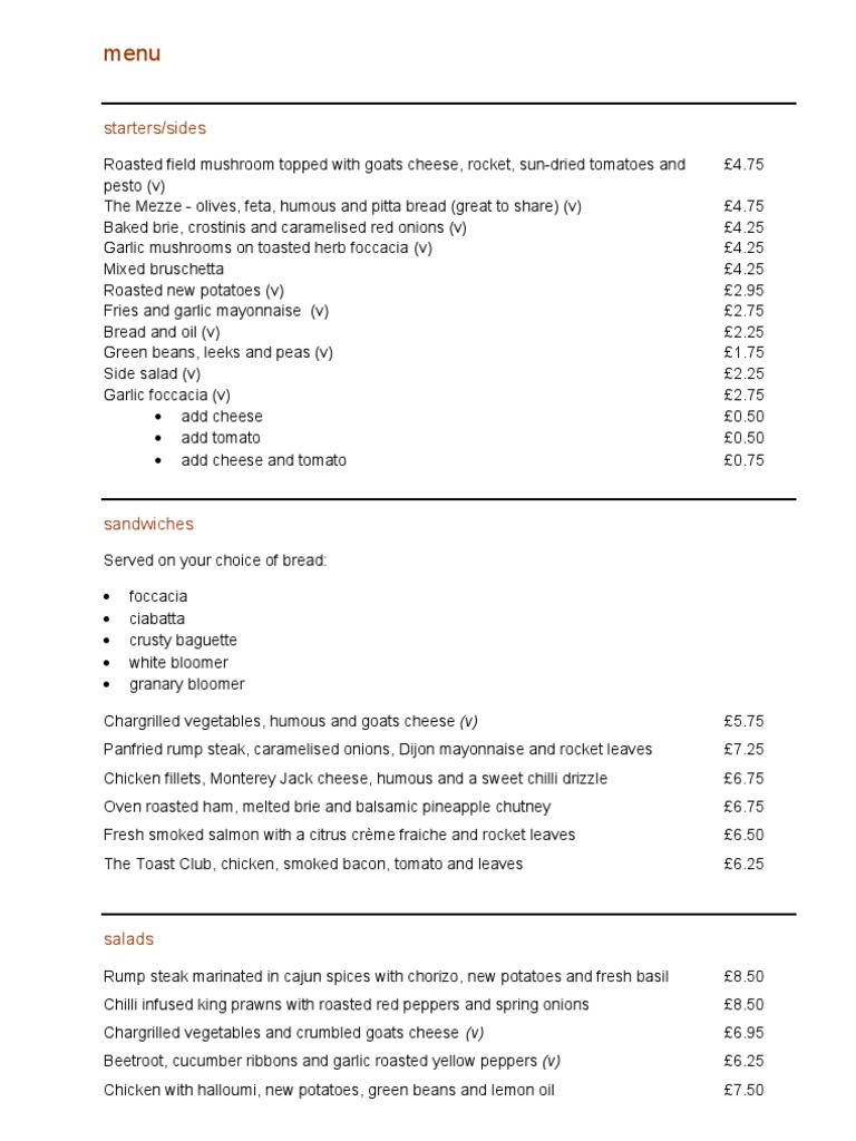 Food | PDF | Hamburgers | French Fries