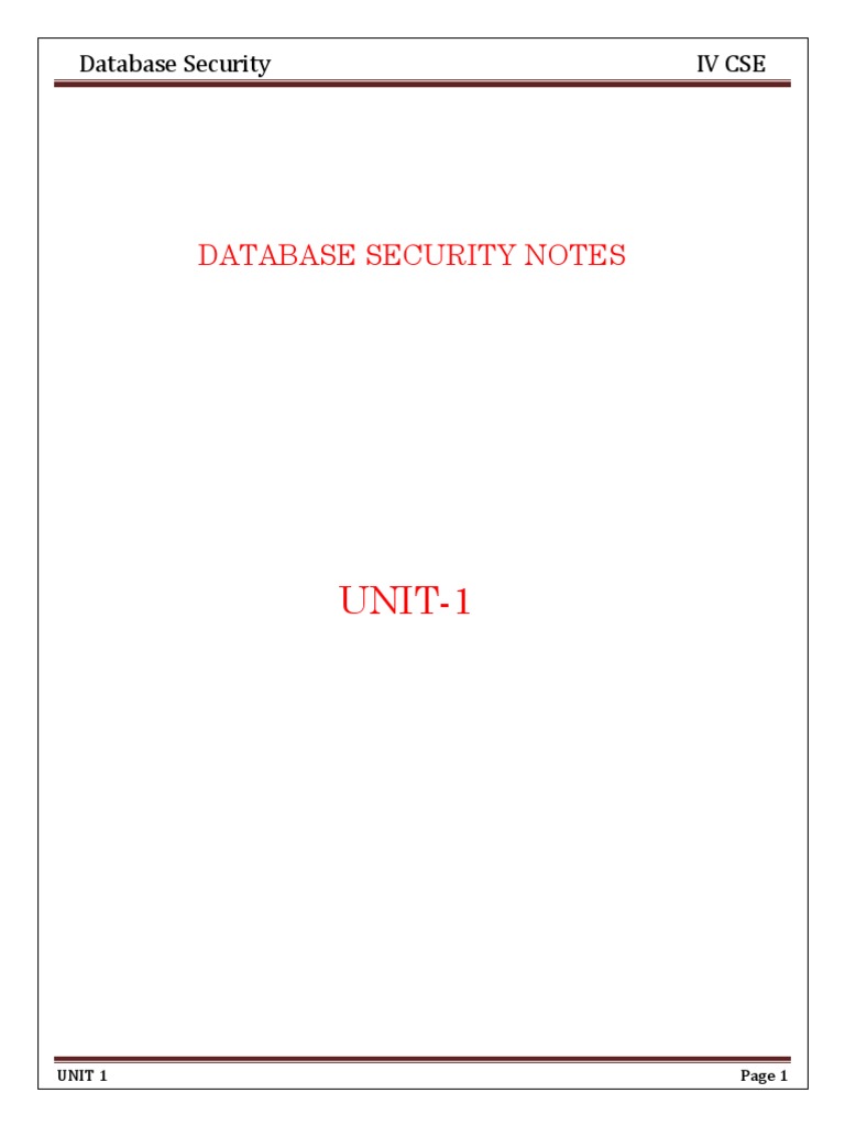 Database Security PDF | PDF | Access Control | Databases