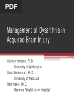 Dysarthria Motor Speech Assessment Guide | PDF | Speech | Breathing