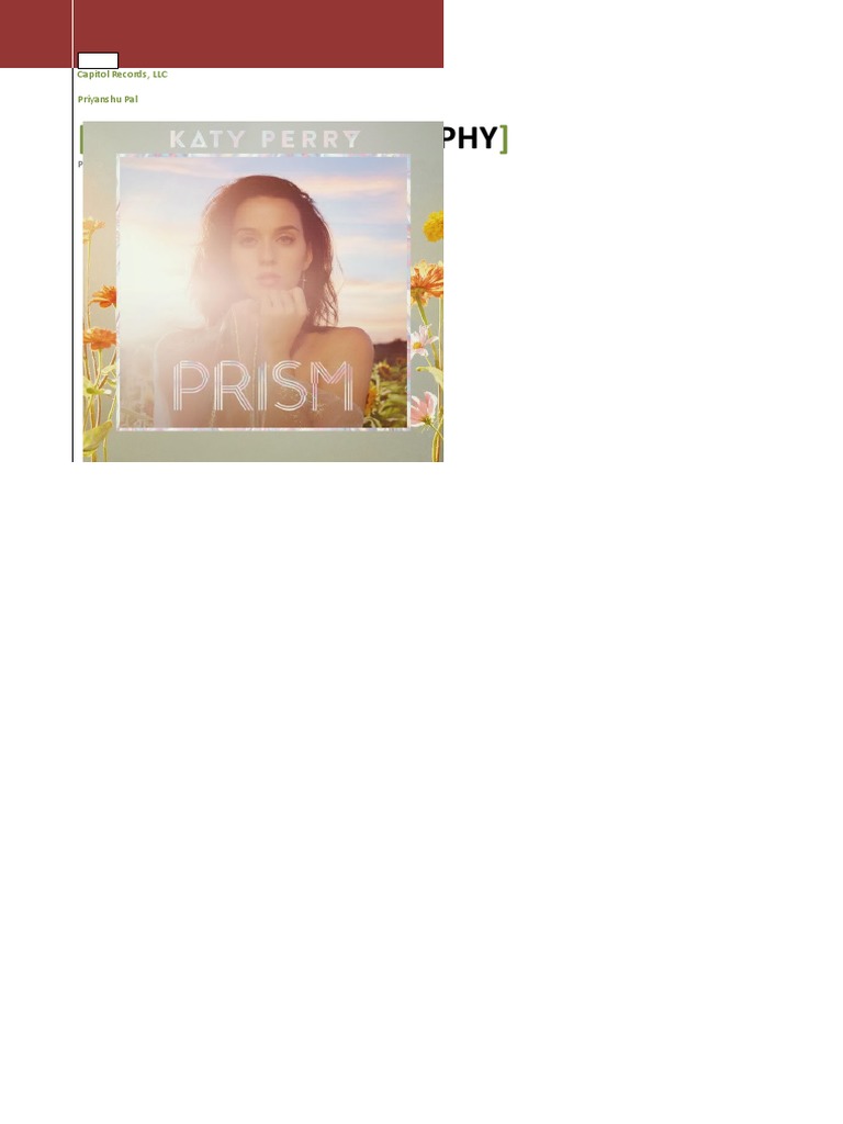 Katy Perry Discography | PDF