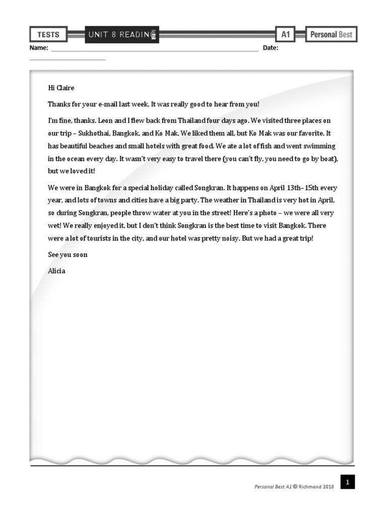 Nelson-Denny Practice Test: Unit 8 Reading | PDF | Syntax | Cognitive ...