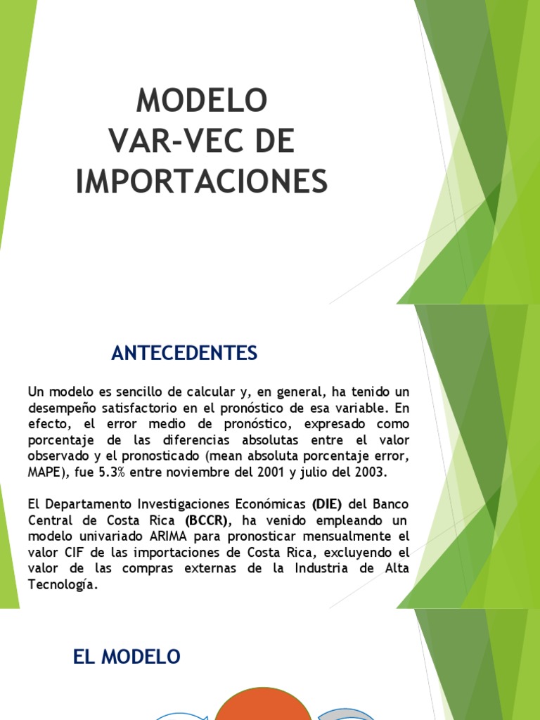 Modelo VAR - VEC | Descargar gratis PDF | Importaciones | Tipo de cambio