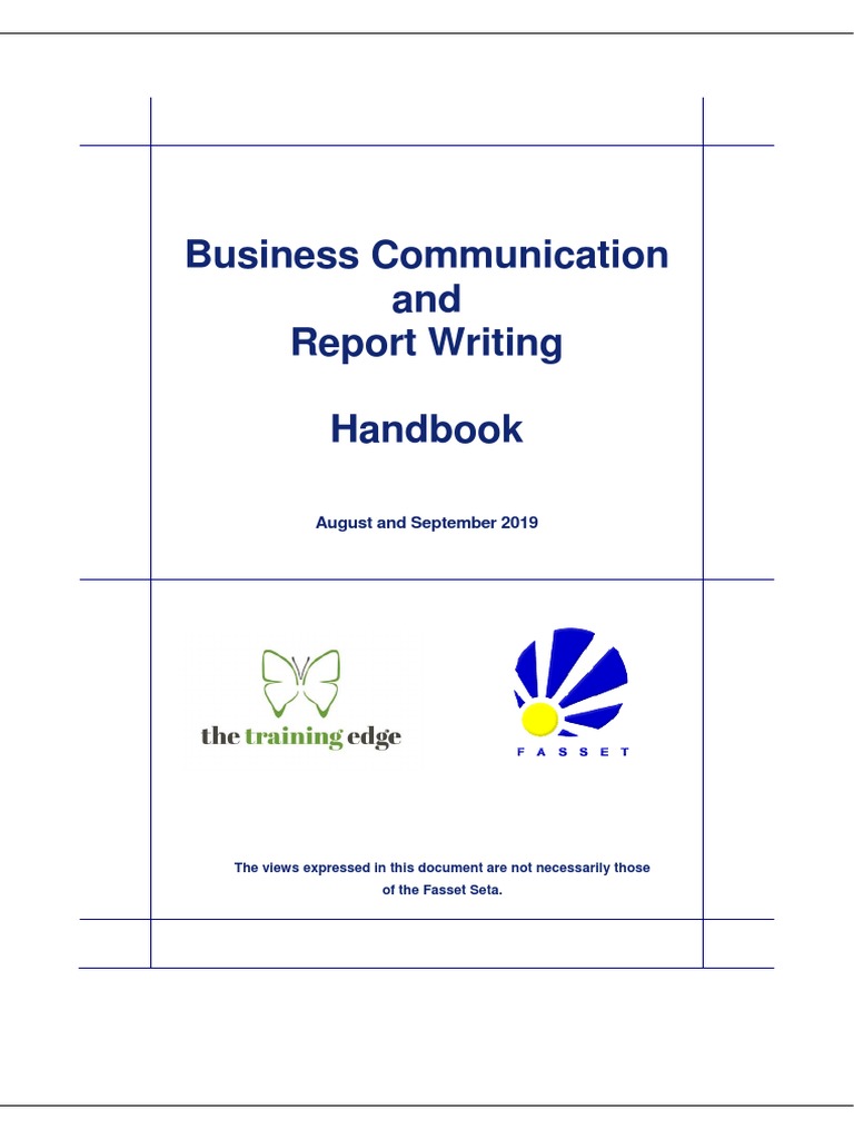 Business Communication Report Writing Guide | PDF | Customer | Evidence