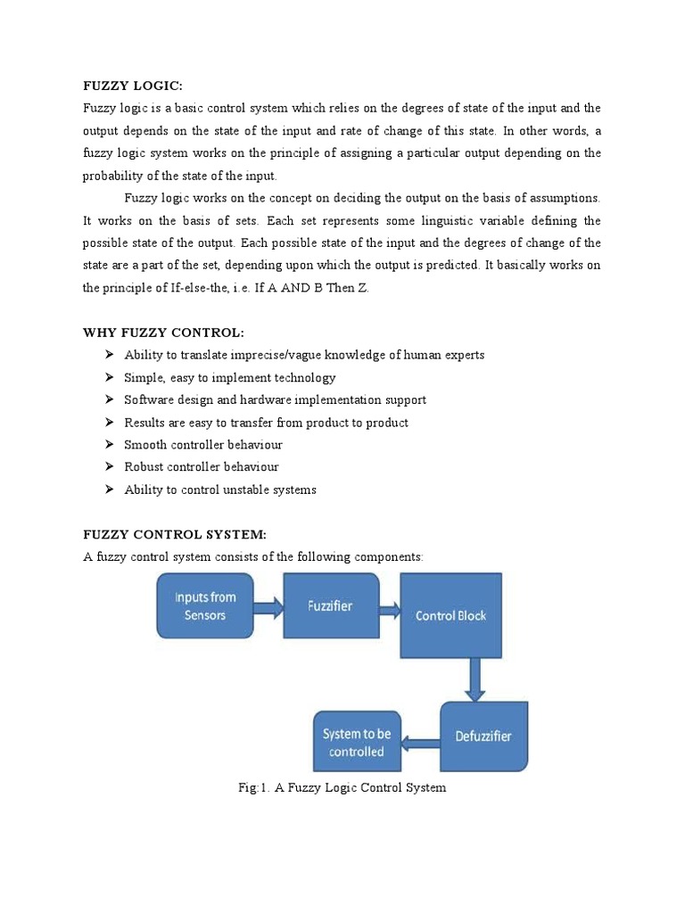 Fuzzy Logic Controller | PDF | Fuzzy Logic | Control System