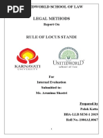 Locus Standi NOTES | PDF | Standing (Law) | Lawsuit