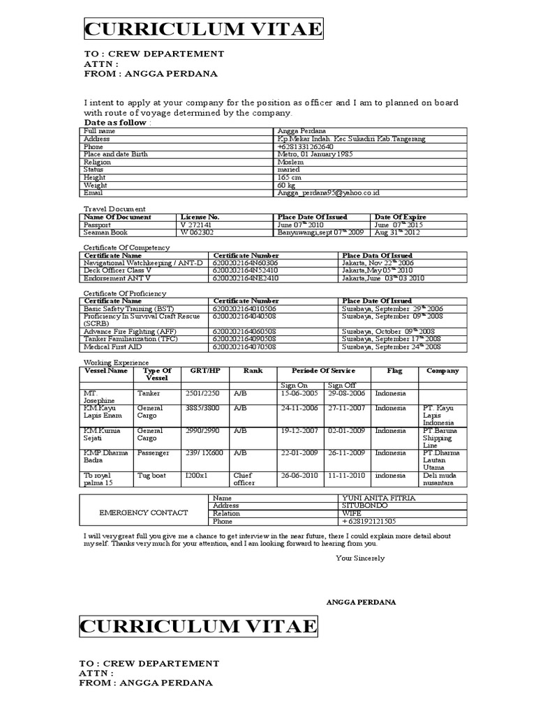 CV Ant V | Download Free PDF | Watercraft | Ships