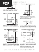 Disabled Toilet Dimensions per NBC Standards | PDF | Stairs | Door
