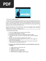 WONDER by R.J. Palacio Reading Group Questions | PDF