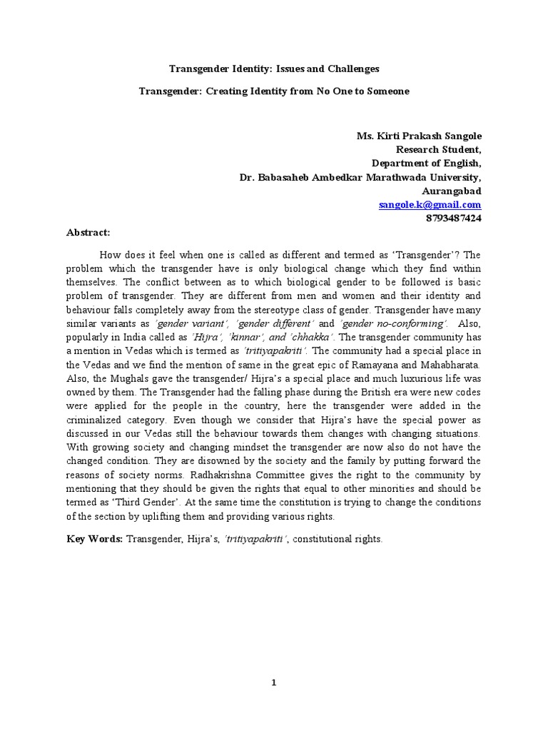 Transgender | PDF | Transgender | LGBTQIA+ Studies