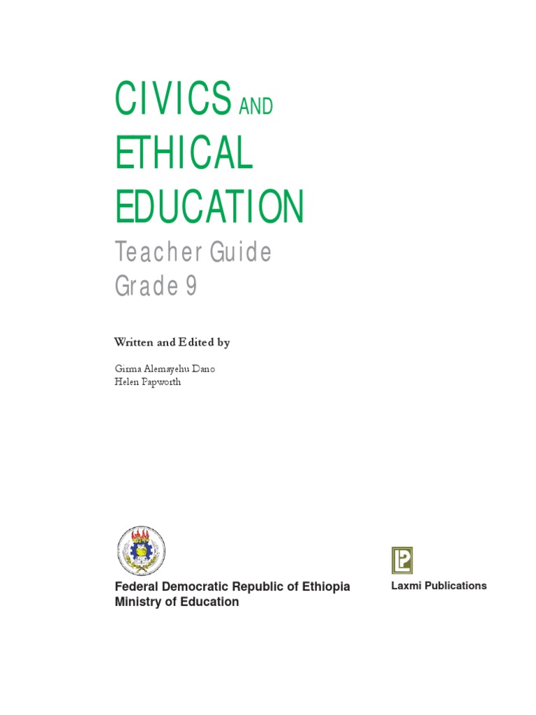 Civics Ethical Education: Teacher Guide Grade 9 | PDF | Democracy ...