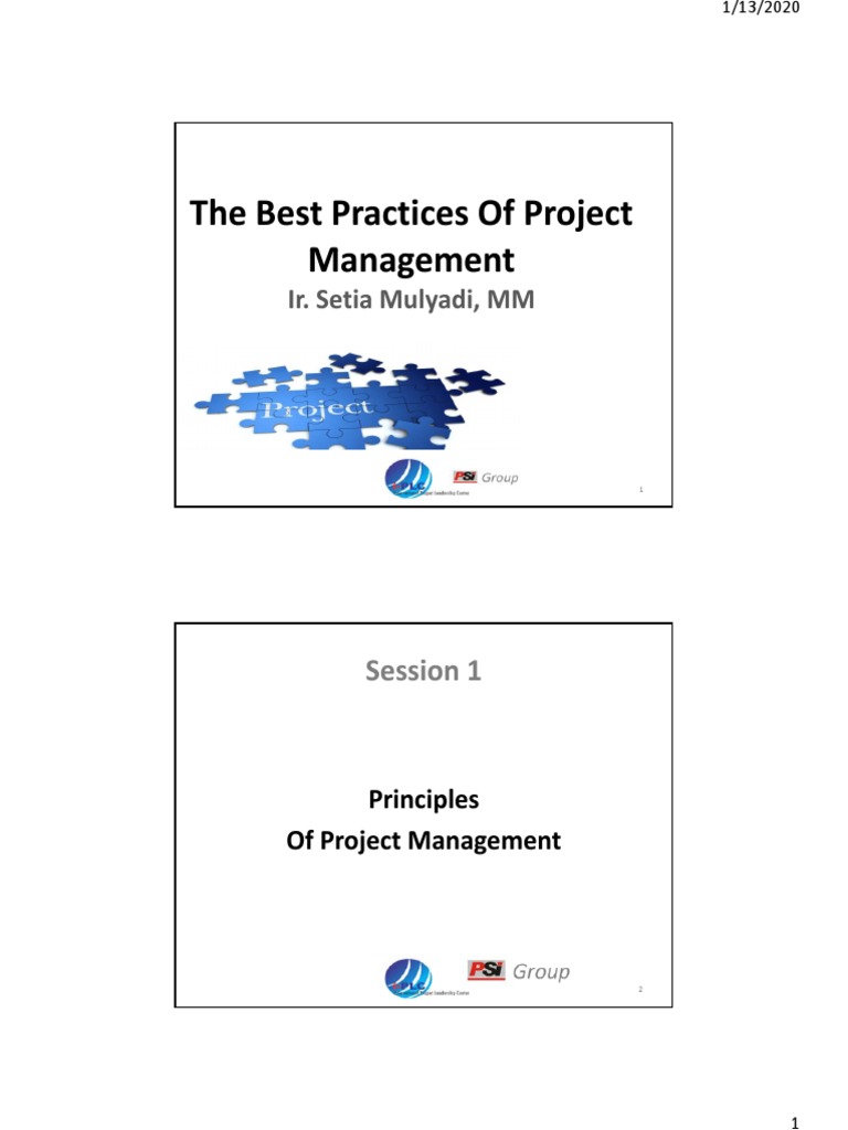 2-The Best Practice Project Management-Batch#5 | PDF | Project ...
