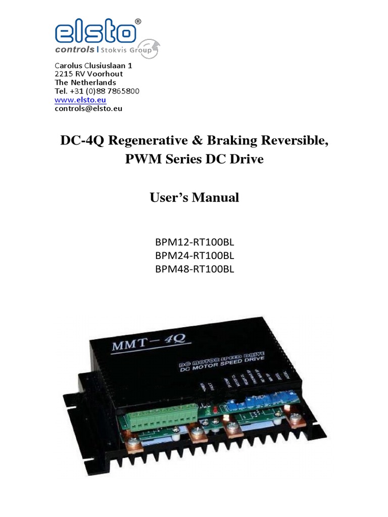 MMT-4Q DC Drive User Manual | PDF | Electric Motor | Fuse (Electrical)