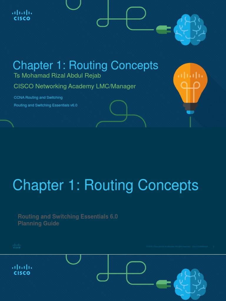 Chapter 1: Routing Concepts: Ts Mohamad Rizal Abdul Rejab CISCO Networking Academy LMC/Manager ...