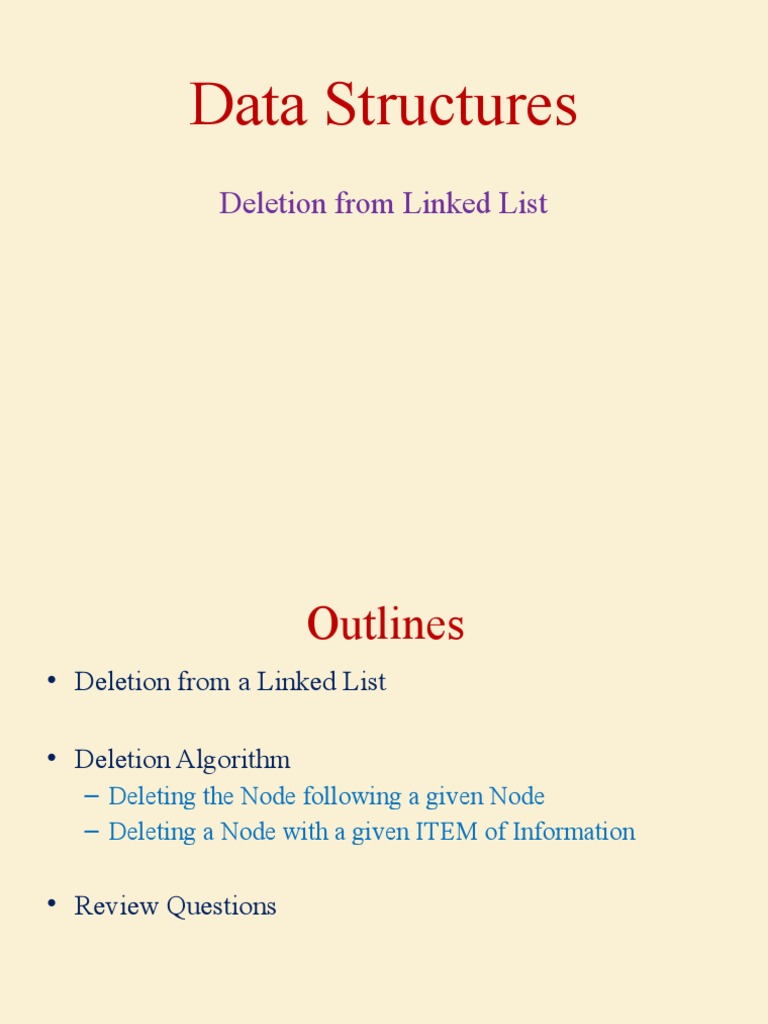 Linked List Deletion Techniques | PDF | Information Retrieval | Computer Programming