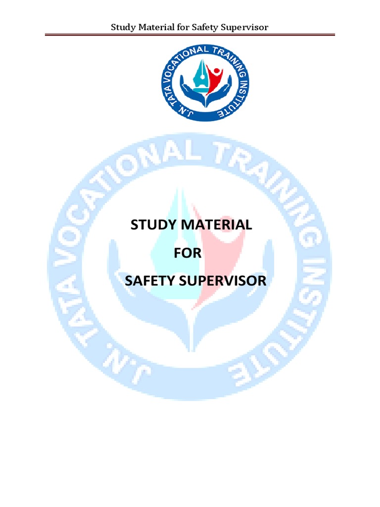 Safety Supervisor Training Material | PDF | Personal Protective ...