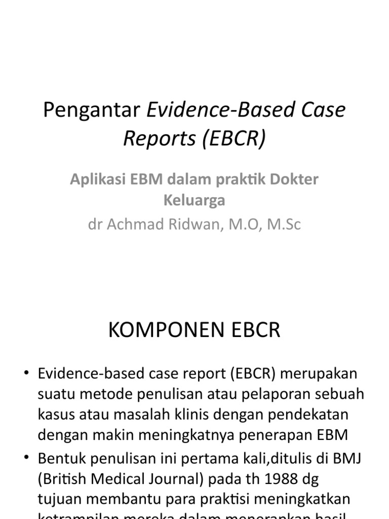 Pengantar EBCR 2019 | PDF