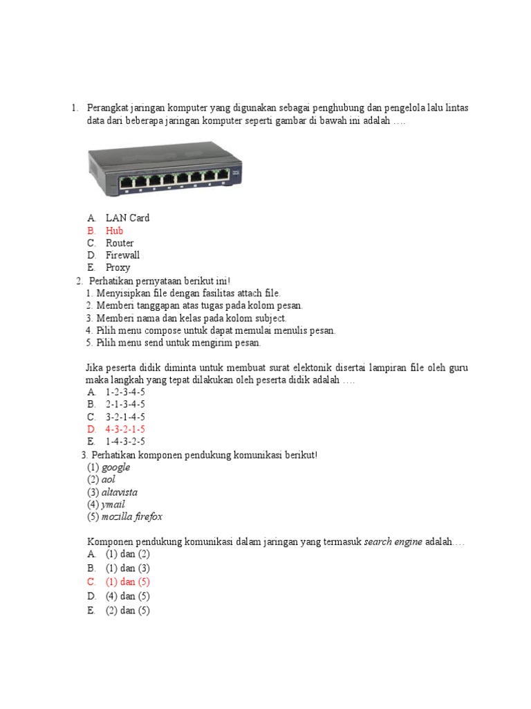 Soal Simdig Daring | PDF
