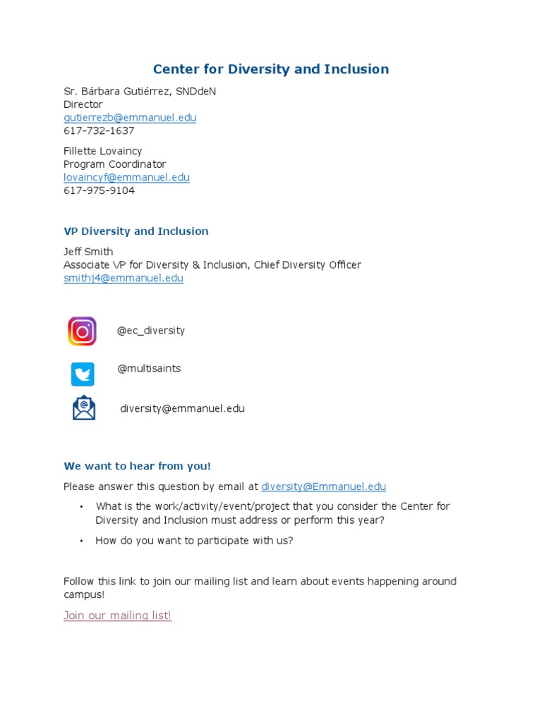 CDI Information Sheet | PDF