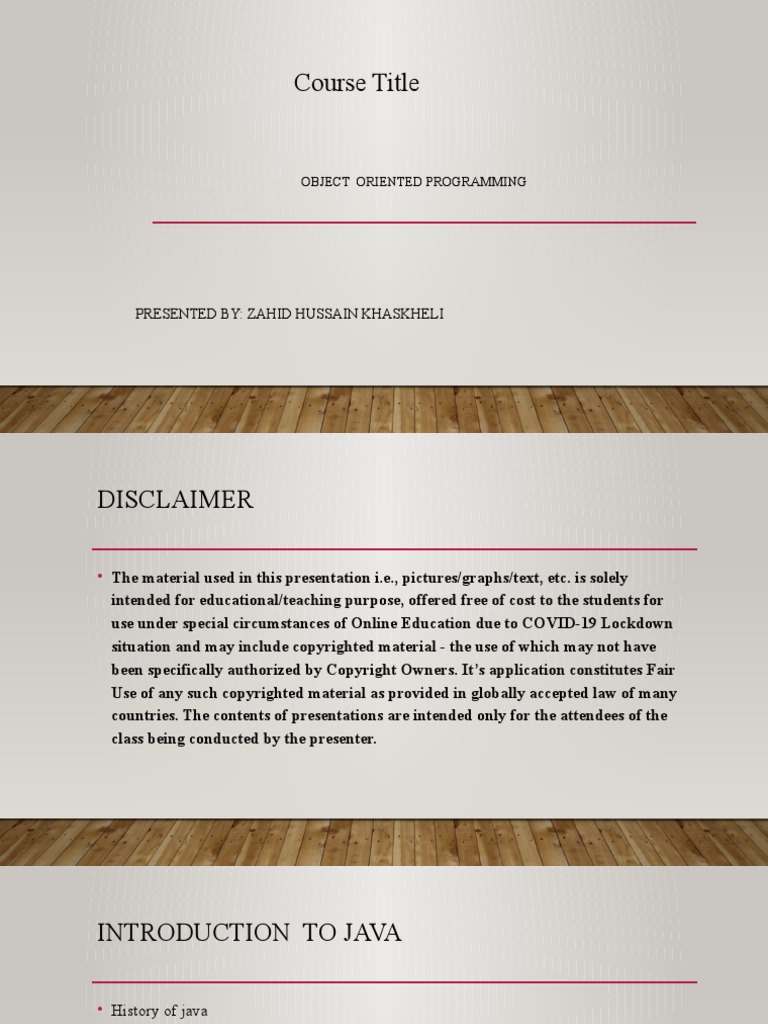 Object Oriented Programming-Java | PDF | Data Type | Java Virtual Machine