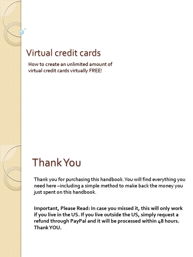 Unlimited VCC Method PDF | PDF | Credit Card | Service Industries