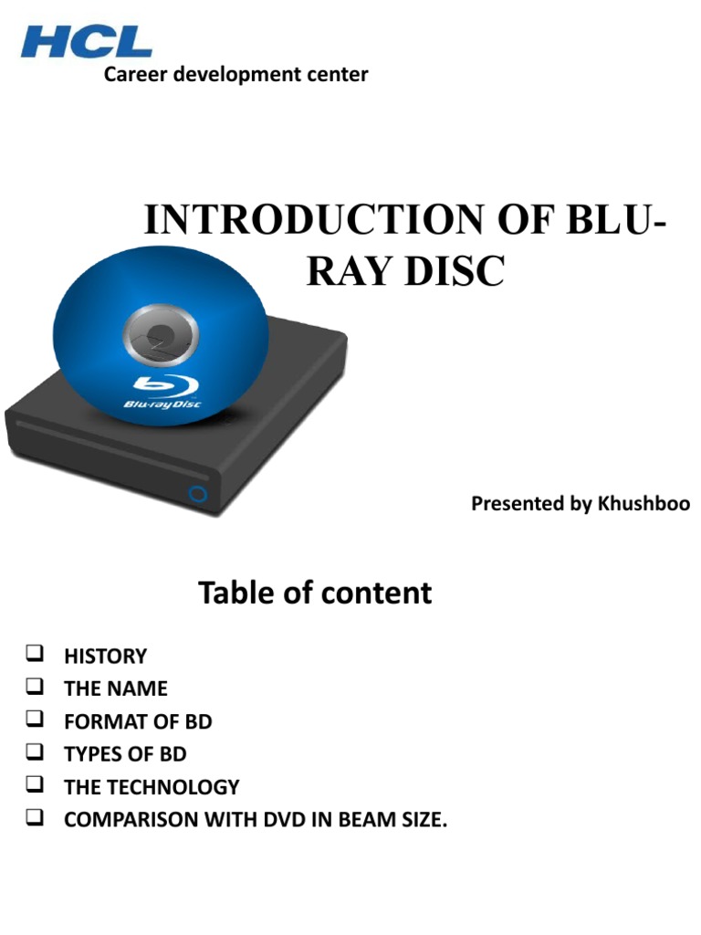 Introduction of Blu-Ray Disc | PDF | Blu Ray | Dvd