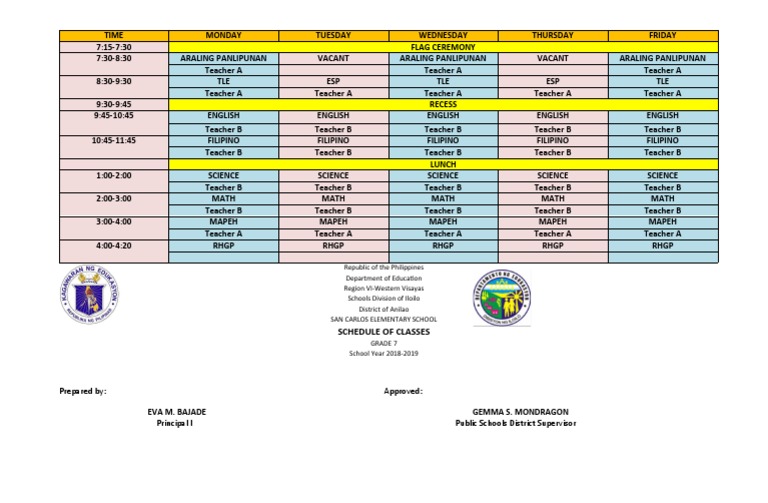 Class Sched Integ SCH | PDF | Learning