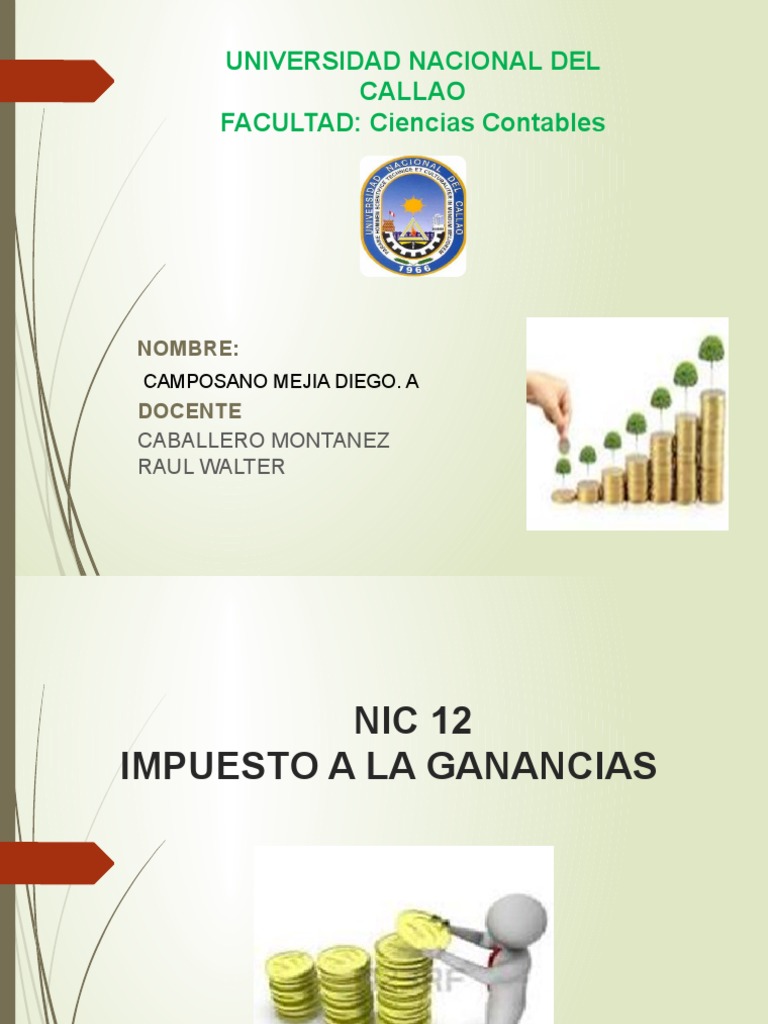 Nic 12 Impuesto A Las Ganancias 01 | PDF | normas internacionales de ...