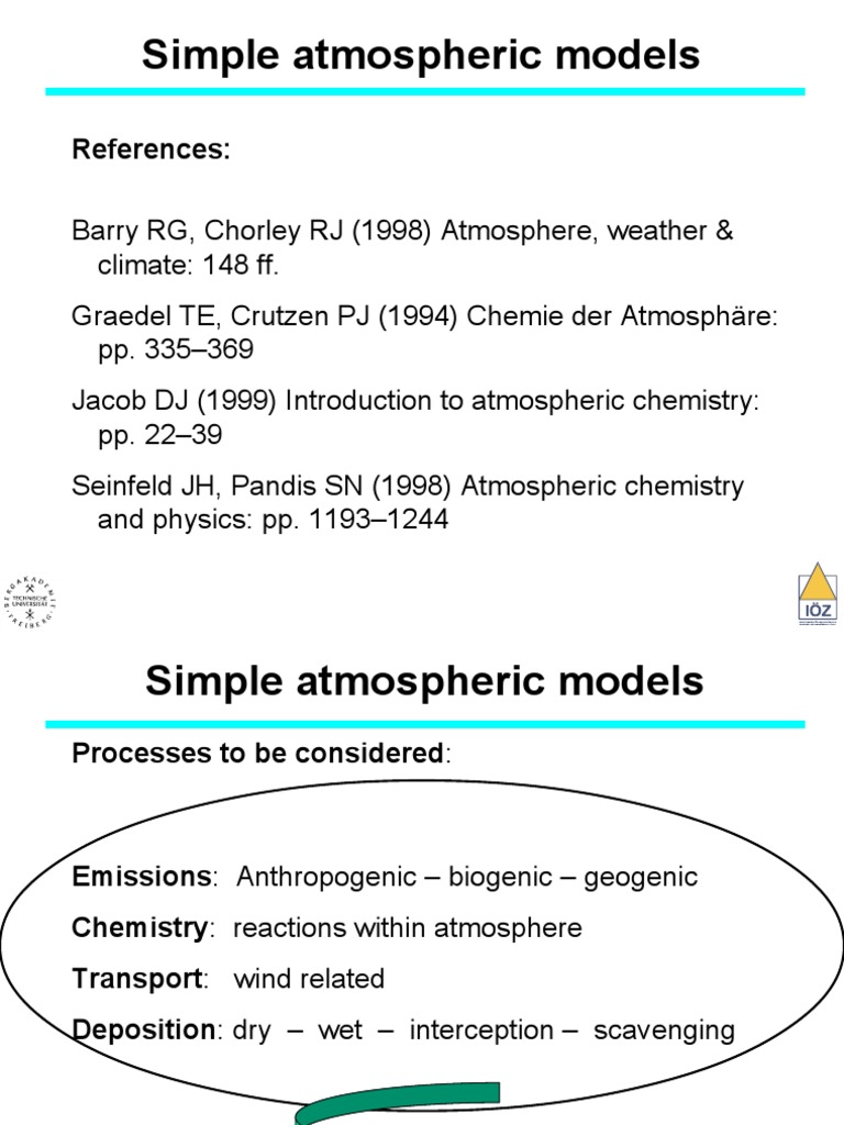 Simple Atmospheric Models Overview | PDF | Sea Surface Temperature ...