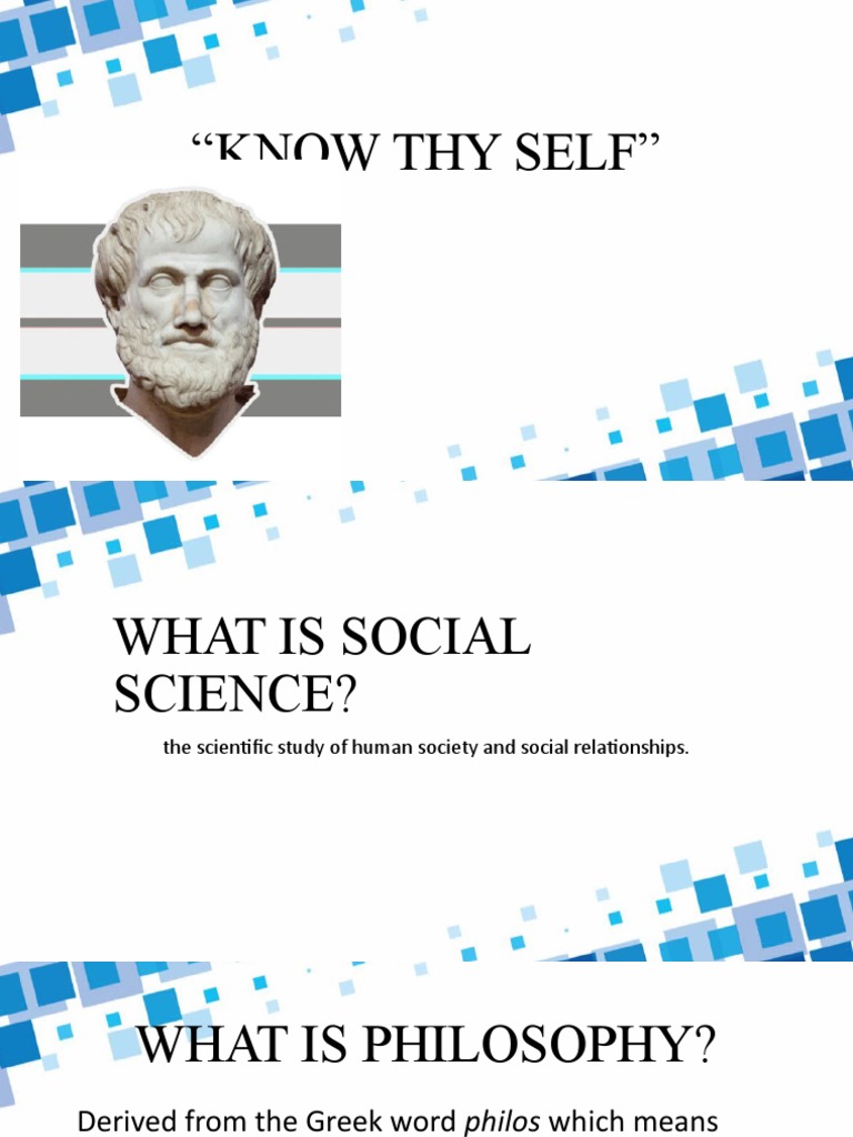 Know Thy Self | PDF | Philosophy | Science & Mathematics