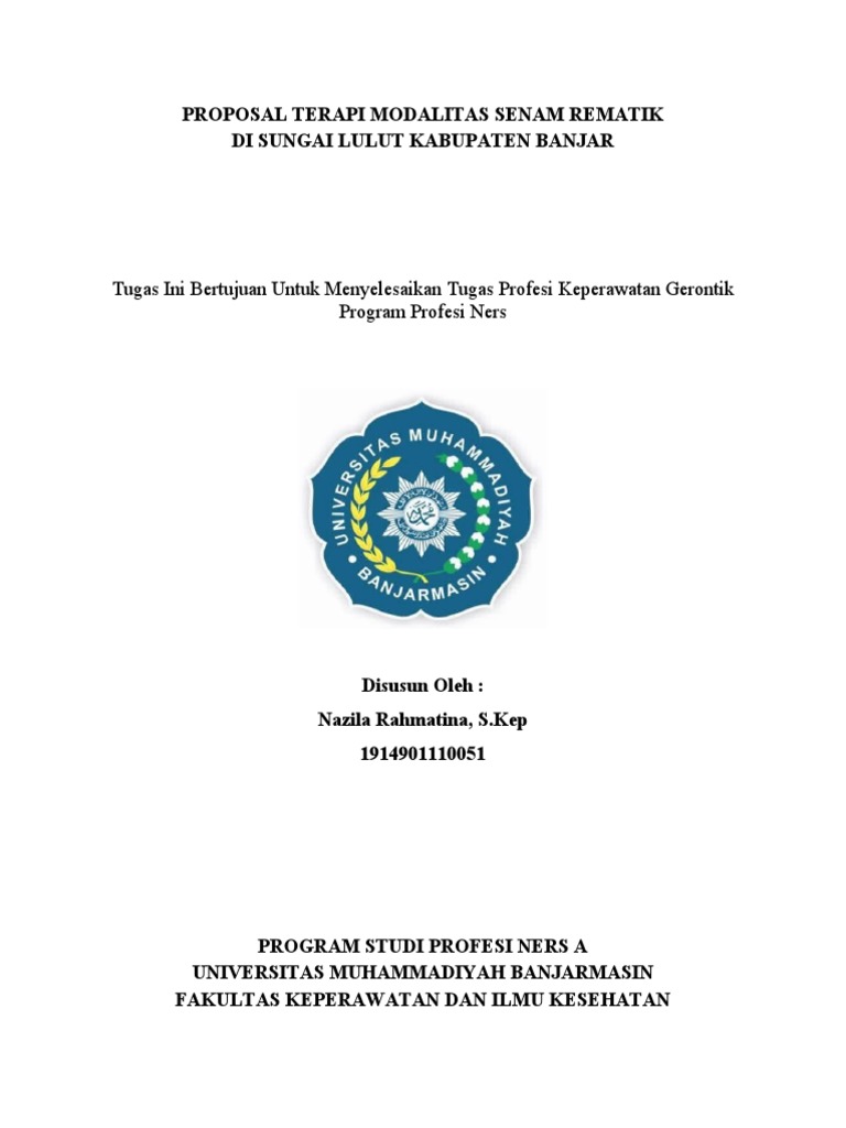 Proposal Terapi Modalitas Senam Rematik | PDF