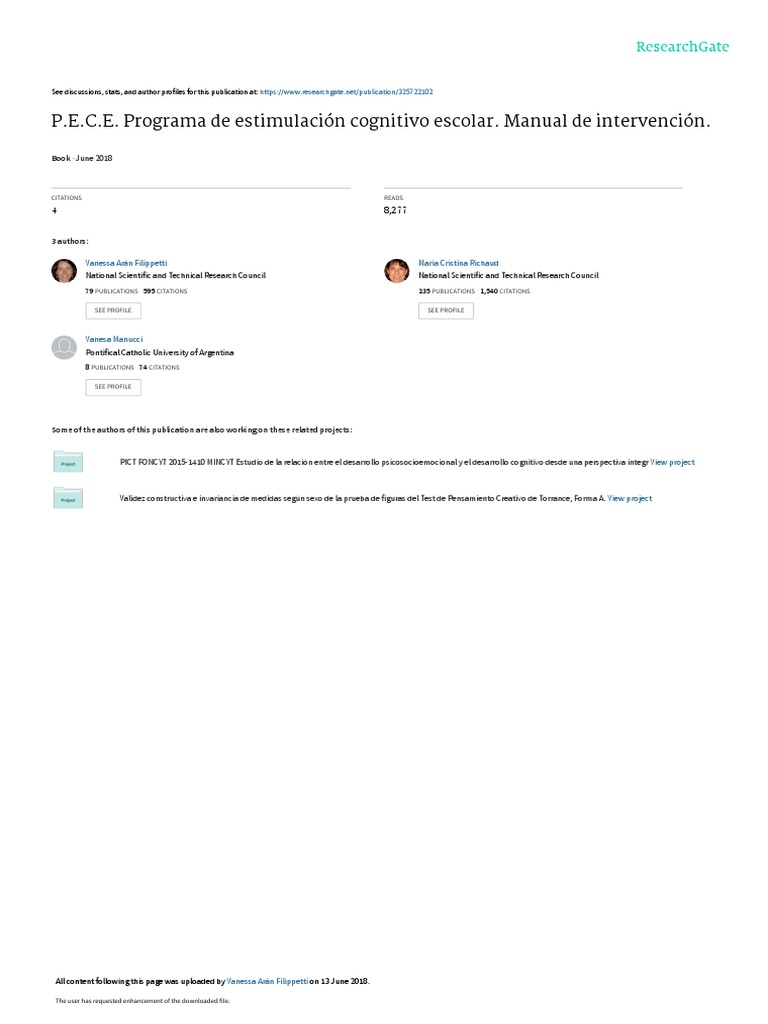 Pece Manual PDF | PDF | Cerebro | Neurociencia conductual