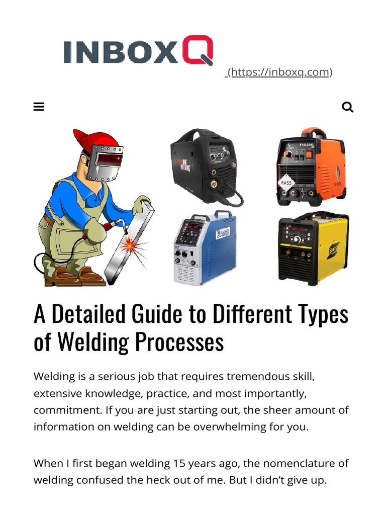 Guide To Types of Welding PDF | PDF | Welding | Construction
